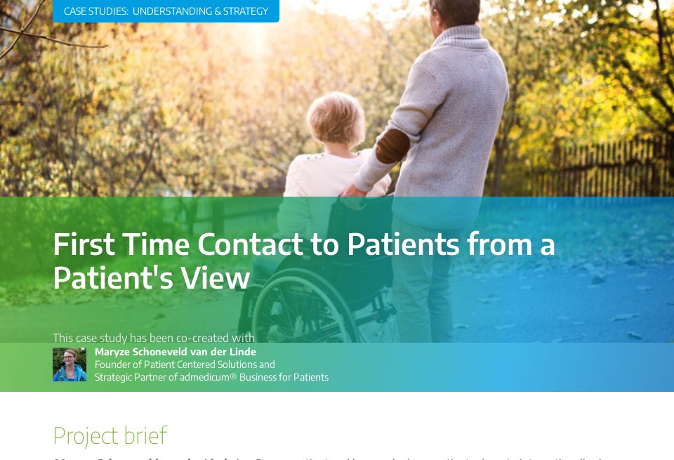 First time contact with patients from patient's view - Patient ...