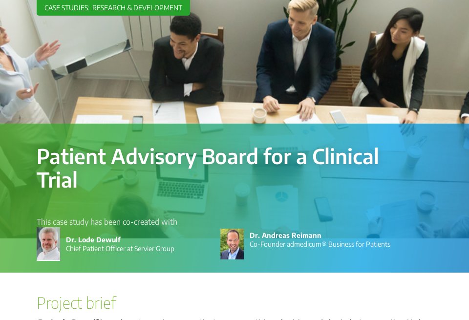 Patient Advisory Board - Patient Engagement Guide